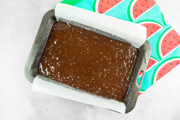 A chocolate brownie slice that's rich and fudgy