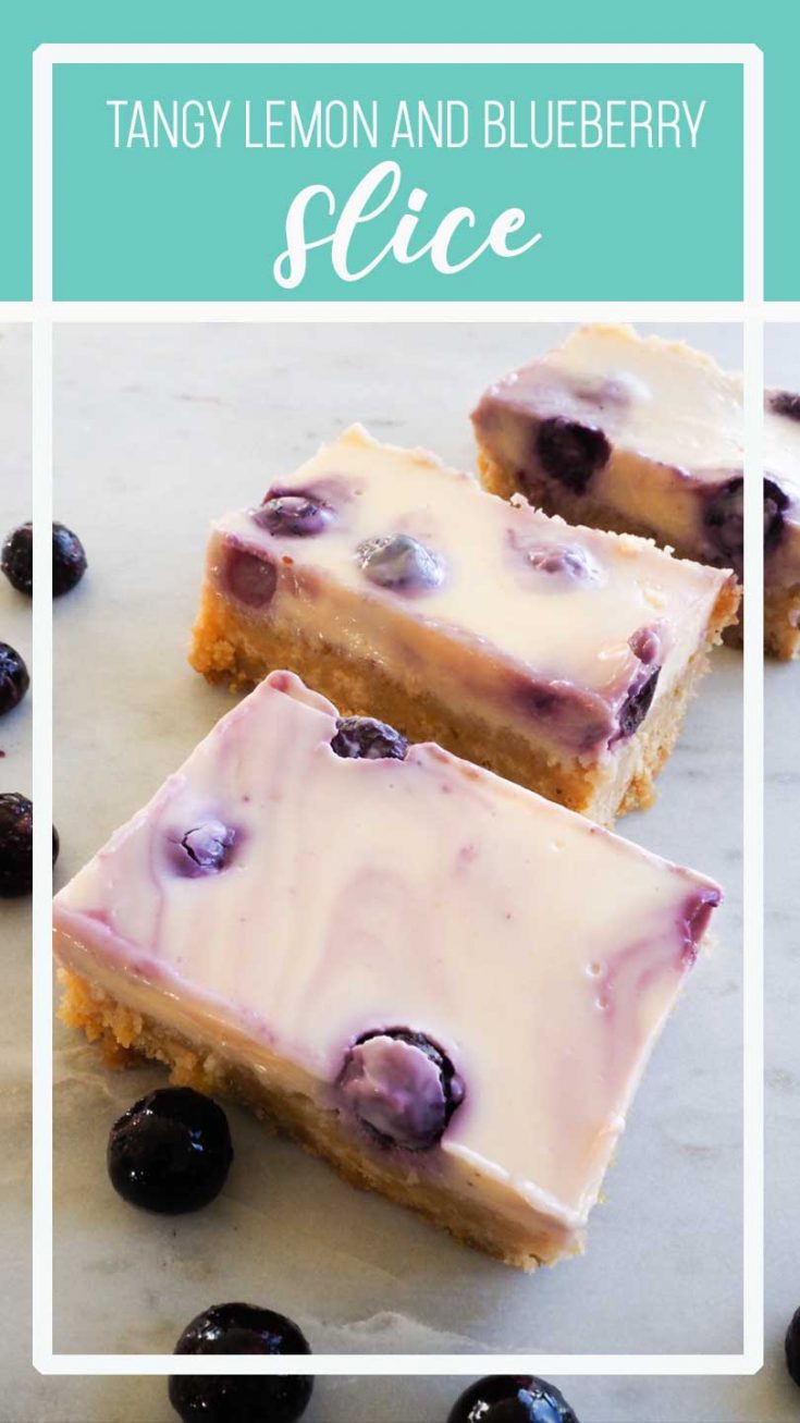 Tangy blueberry lemon slice