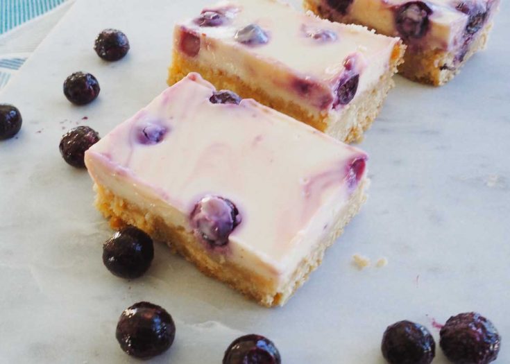 Tangy blueberry lemon slice