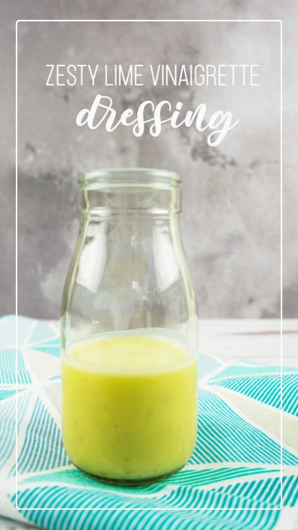 Zesty lime vinaigrette dressing recipe